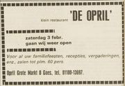 De Opril - Goes Dronk