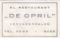 De Opril - Goes Dronk